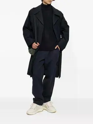 Stone Island Ribbed-knit Logo-patch Sweater - Blue