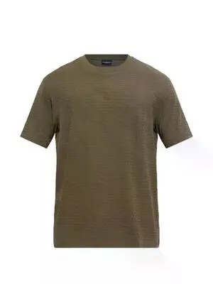 Emporio Armani Monogram-pattern Short-sleeve T-shirt - Green