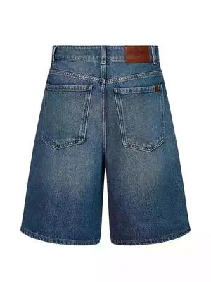 Max Mara Donnola Denim Bermuda Shorts - Blue