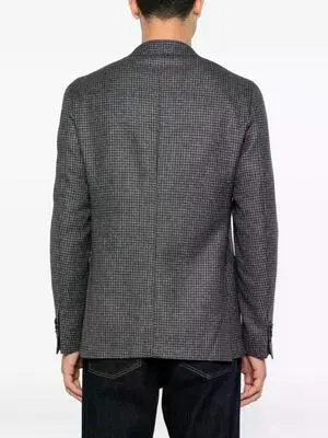 Canali Houndstooth Wool Blazer