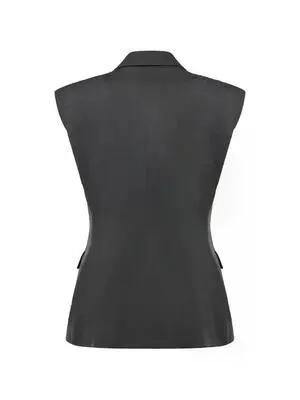 Pinko Sleeveless Single-breasted Blazer