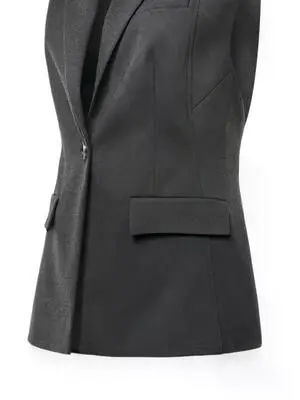 Pinko Sleeveless Single-breasted Blazer