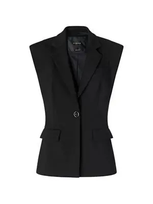 Pinko Sleeveless Single-breasted Blazer - Grey