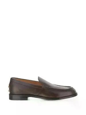 TOD'S Stud-details Loafers - Brown