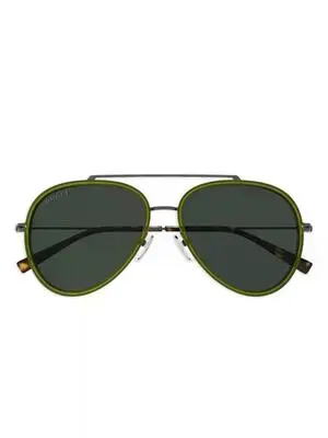 Gucci Pilot-frame Sunglasses - Green