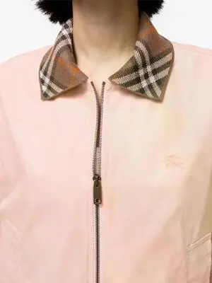 Burberry Cropped Tropical Gabardine Bomber Jacket