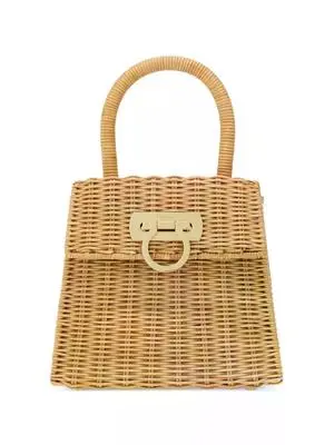 SALVATORE FERRAGAMO Ferragamo Woven Top Handle Bag
