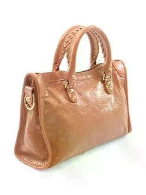 Balenciaga 2020s Large City Leather Handbag