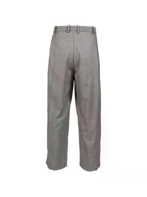 HED MAYNER Checked Pleated Trousers