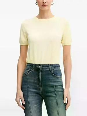 Patrizia Pepe Crew Neck Short Sleeve Sweater
