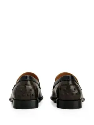TOD'S Logo-detail Penny Loafers