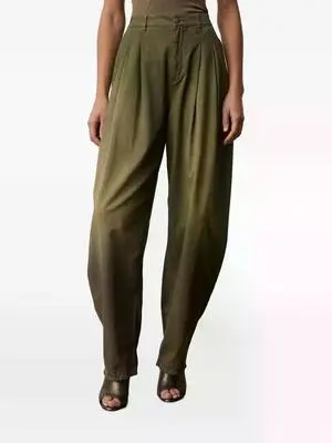 Ralph Lauren Ellen Pleated Cotton Trousers