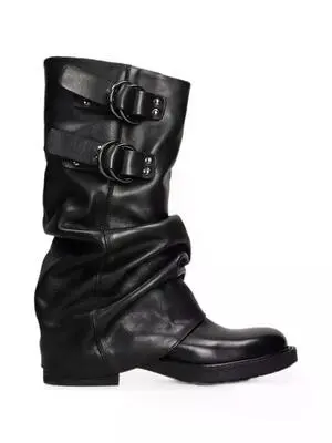 METISSE Buckle-fastening Boots - Black