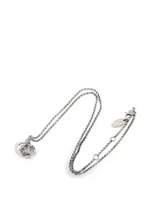 VIVIENNE WESTWOOD Tone Crystal Embellished Orb Pendant Necklace - Silver