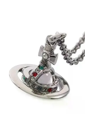 VIVIENNE WESTWOOD Tone Crystal Embellished Orb Pendant Necklace
