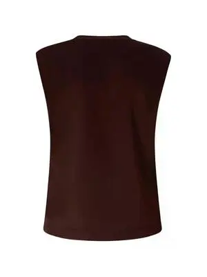 Pinko Draped Padded-shoulder Top