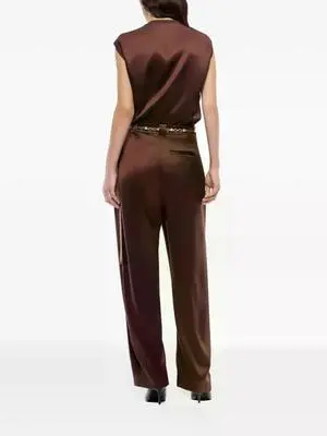 Pinko Draped Sleeveless Top - Brown