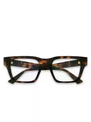 Gucci Tortoiseshell Square-frame Glasses - Brown