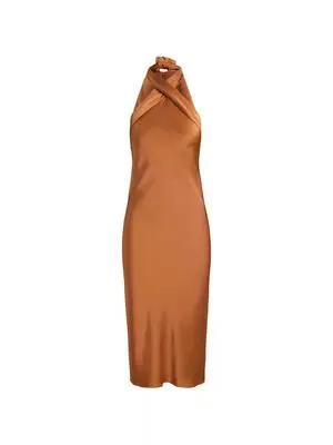 Ralph Lauren Halter Neck Midi Dress