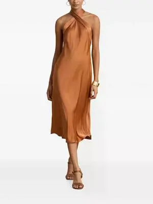 Ralph Lauren Halter Neck Midi Dress