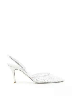 Rene Caovilla Belle Crystal-embellished Slingback Pumps