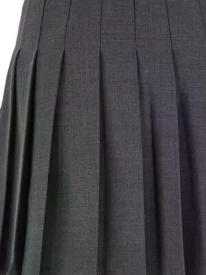 SELF-PORTRAIT Pleated Lace-trim Mini Skirt