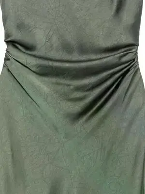 Vince Cowl-neck Ruched Maxi Dress