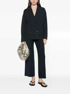 Max Mara Rotondo" Elasticated Waistband Wide-leg Trousers