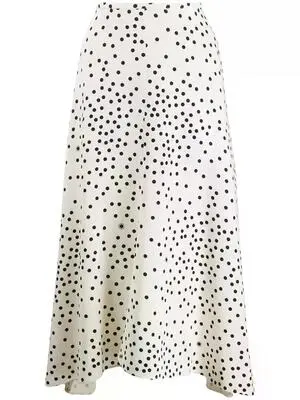 Stella McCartney Polka-dot Midi Skirt - White