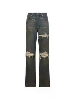 Amiri Mx1 Straight Flare Jeans - Blue