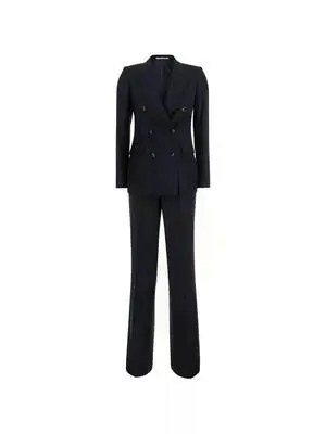 Tagliatore Double-breasted Buttoned Suit - Blue