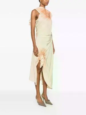 Victoria Beckham Sleeveless Silk Dress - Neutrals