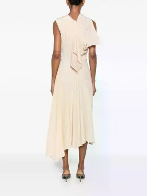 Victoria Beckham Sleeveless Silk Dress - Neutrals