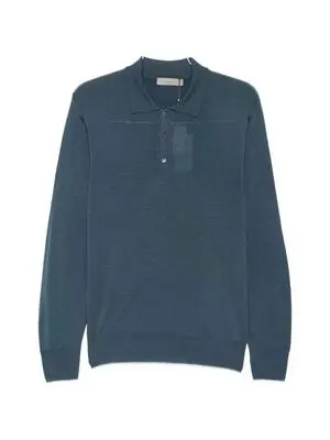 Canali Knit Polo Shirt - Blue
