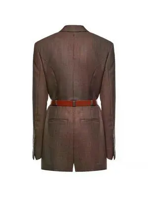 DONDUP Belted Check-pattern Jumpsuit