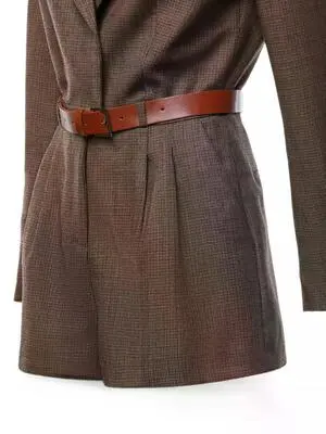 DONDUP Belted Check-pattern Jumpsuit