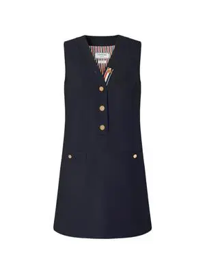 Thom Browne Hopsack Wool Mini Dress