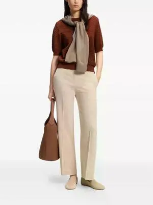 BOSS Pointelle Knit Short-sleeve Sweater