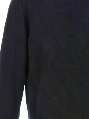 KANGRA Argyle Knit Cardigan