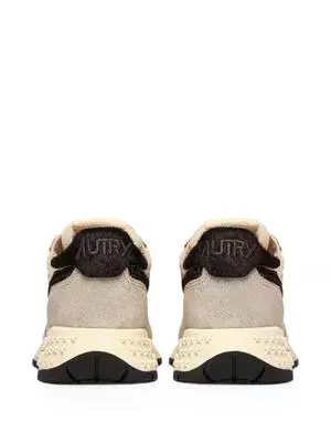AUTRY Reelwind Pony-effect Suede-panneled Sneakers - Neutrals