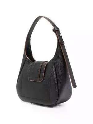 Hogan Mini Logo-plaque Pebbled Shoulder Bag