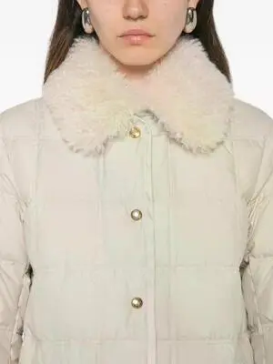 Moncler Quilted Shearling Collar Jacket