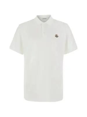 Moncler Logo-patch Polo Shirt - White