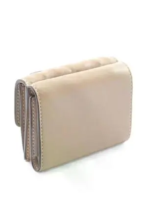 Fendi 2020s Ff Logo Trifold Wallet - Neutrals