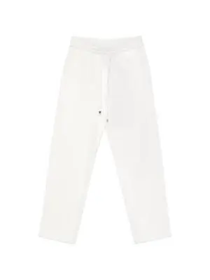 Max Mara Zinnia Drawstring Straight-leg Trousers - White