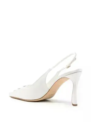 Manolo Blahnik Alexa Button-embellished Slingback Pumps