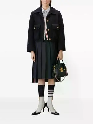 Thom Browne Argyle Pointelle Cardigan