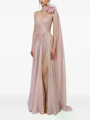 IRIS SERBAN Pleated Draped Gown
