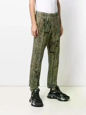 Off-White Graphic Detail Track Pants - Green