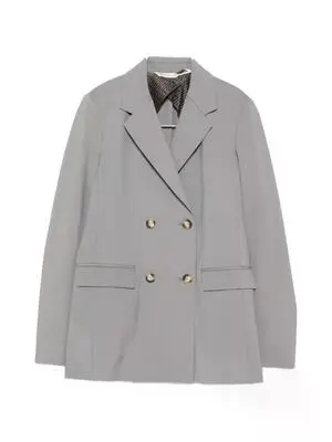 Max Mara Double-breasted Notched-lapel Blazer - Grey